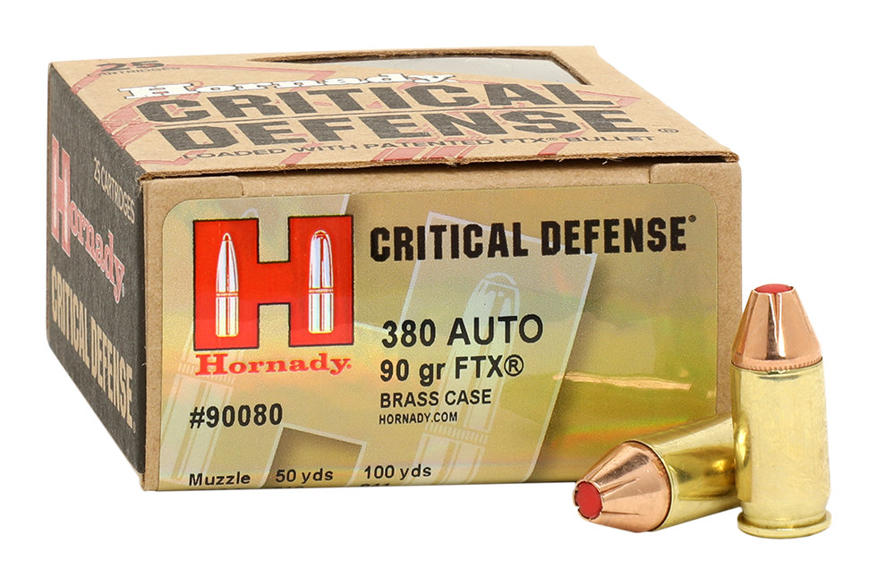 Hornady Critical Defense .380 Auto 90 Grain Handgun Ammo | Mack's Prairie Wings